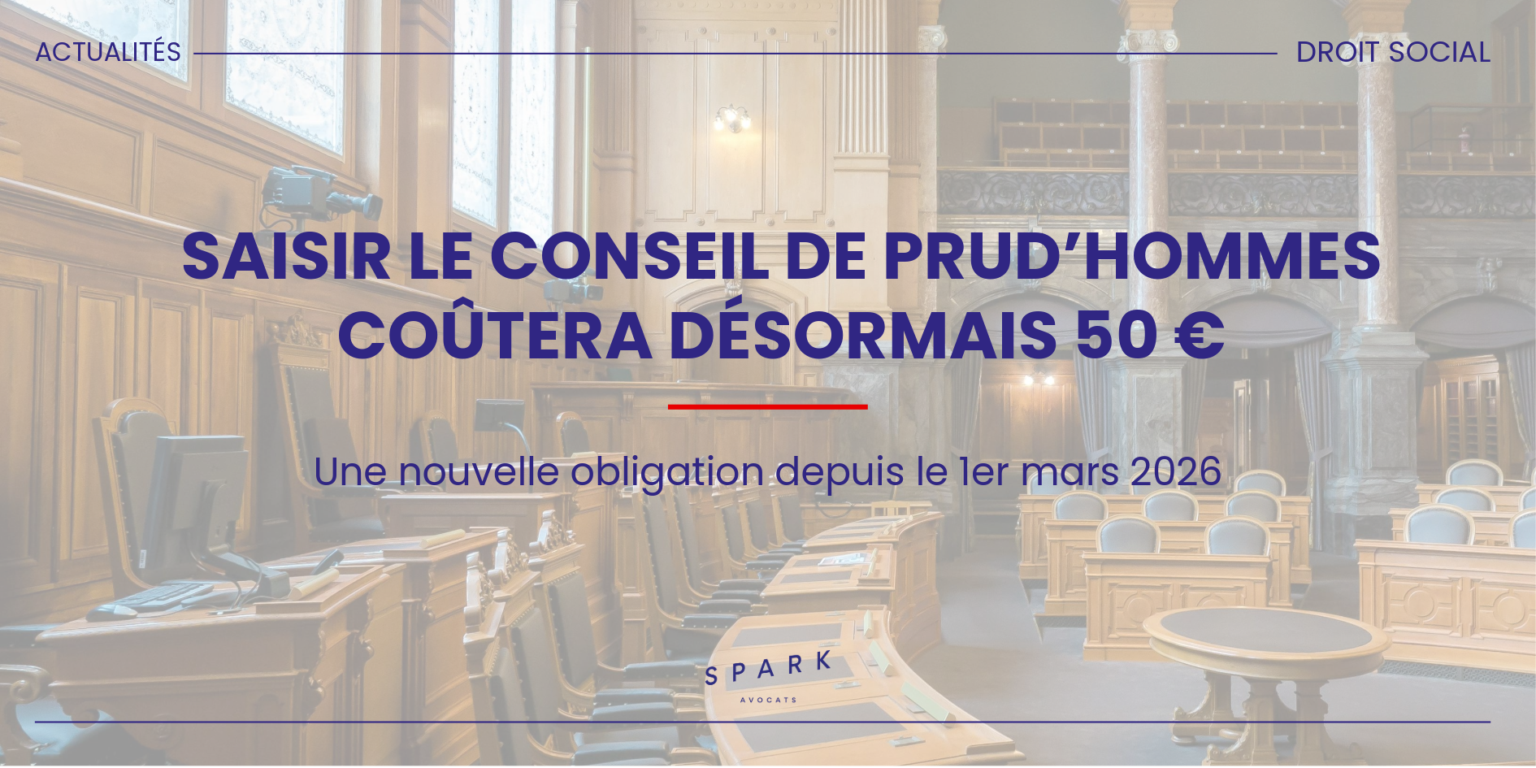 Contribution de 50 € pour saisir le conseil de prud’hommes